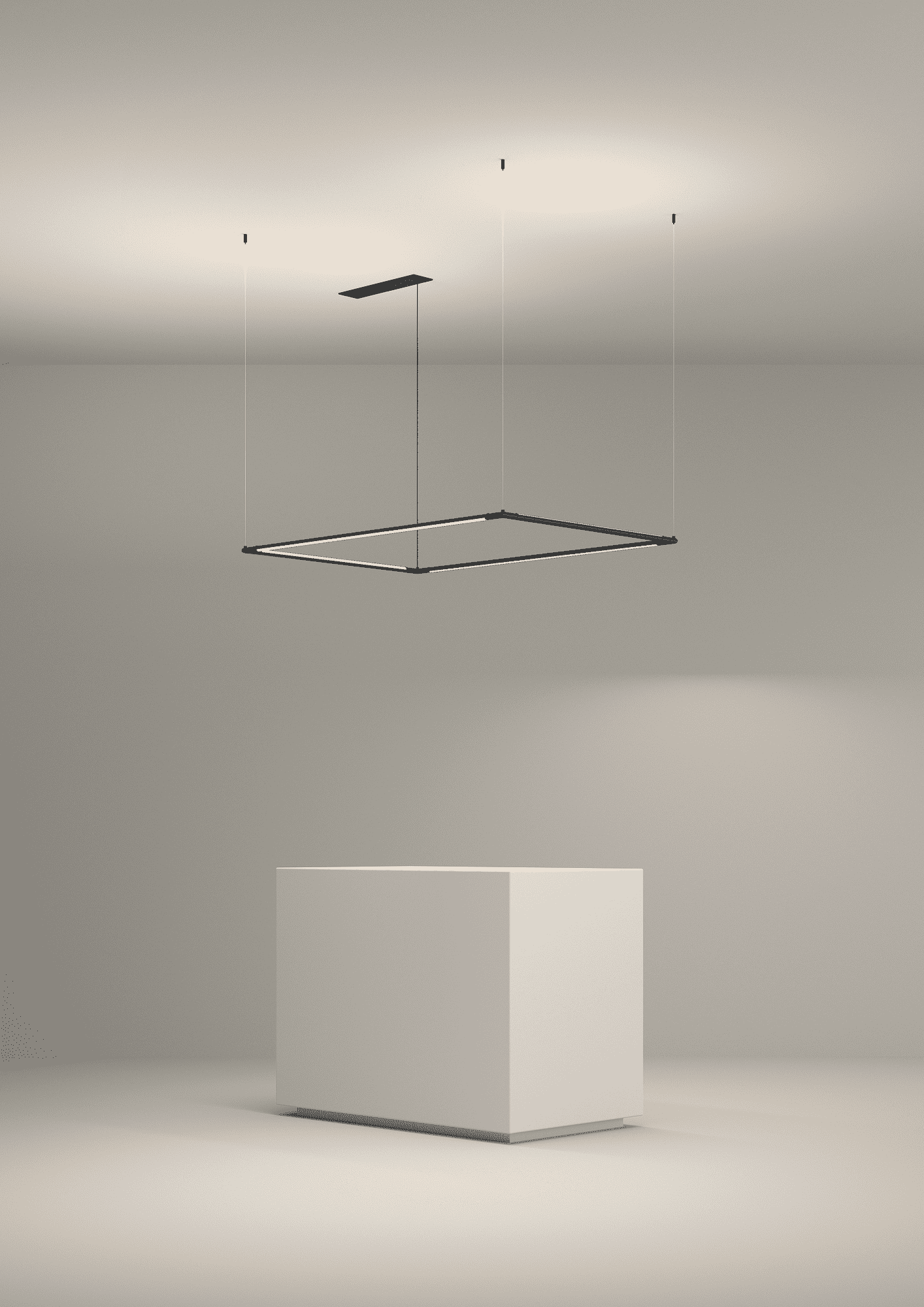 LEDSC4 Tubs Modular Rectangular Horizontal Pendant | Laser Lighting