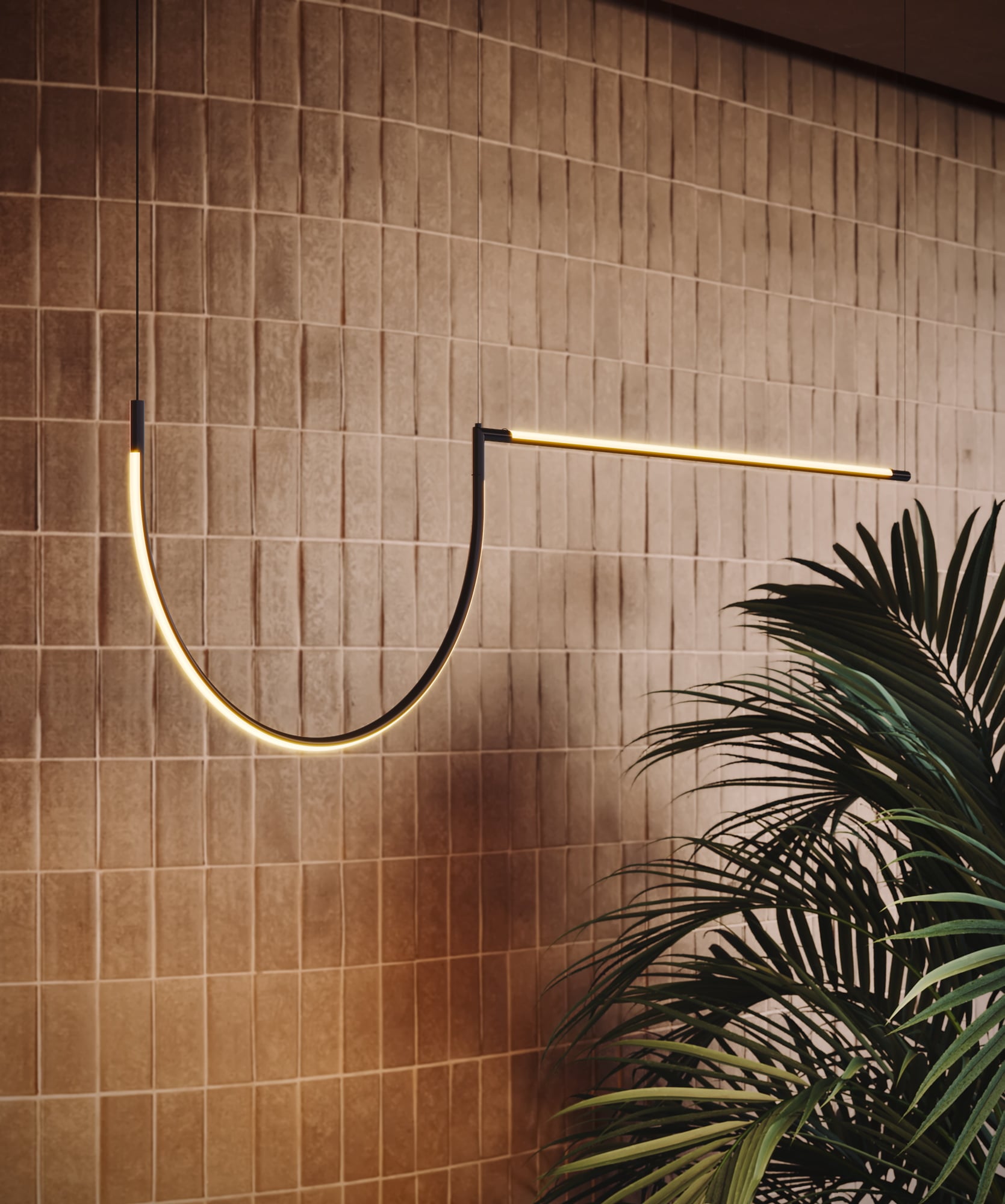 LEDSC4 Tubs Modular Lineal Single Arch Pendant | Laser Lighting