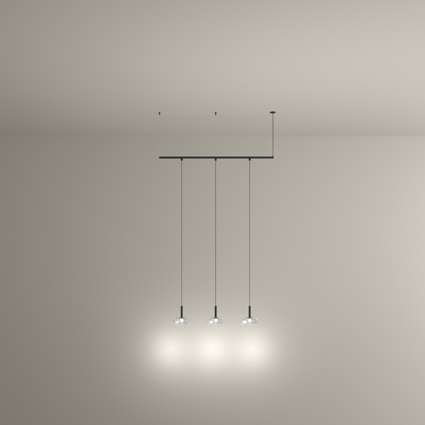 LEDSC4 Tubs Modular Track With 3 Disc Pendants | Laser Lighting