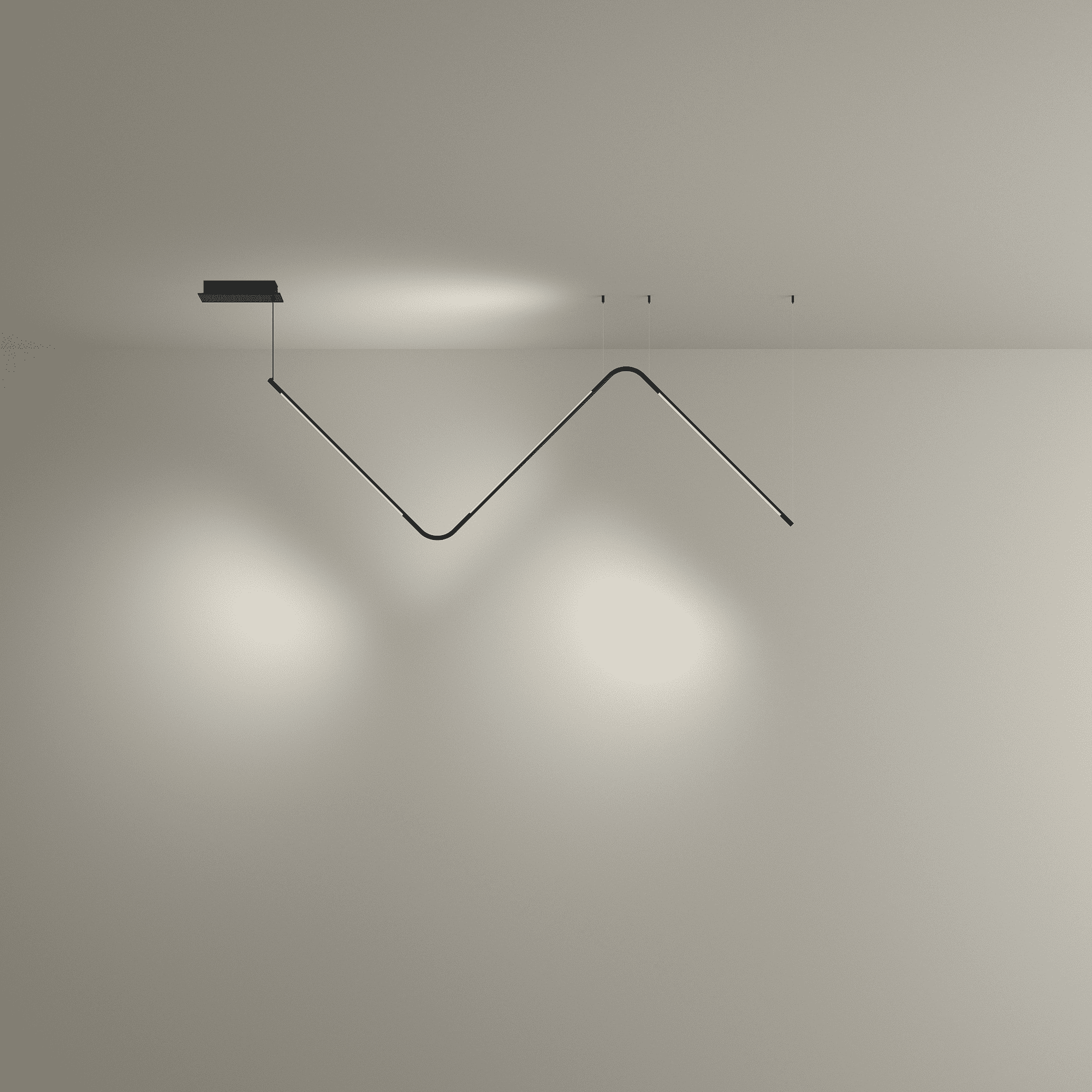 LEDSC4 Tubs Modular Lineal Triangle Pendant | Laser Lighting